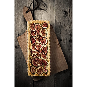 Fox Run 44531 Rectangular Tart Pan, 14.1 x 4.7 x 1 inch, Silver Stainless Steel with Removable Bottom, Large