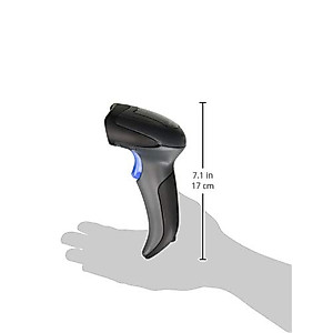 Datalogic QD2430 QuickScan Handheld Omnidirectional Barcode Scanner/imager(1-D, 2-D and PDF417) with USB Cable and Stand, Black, QD2430-BKK1S