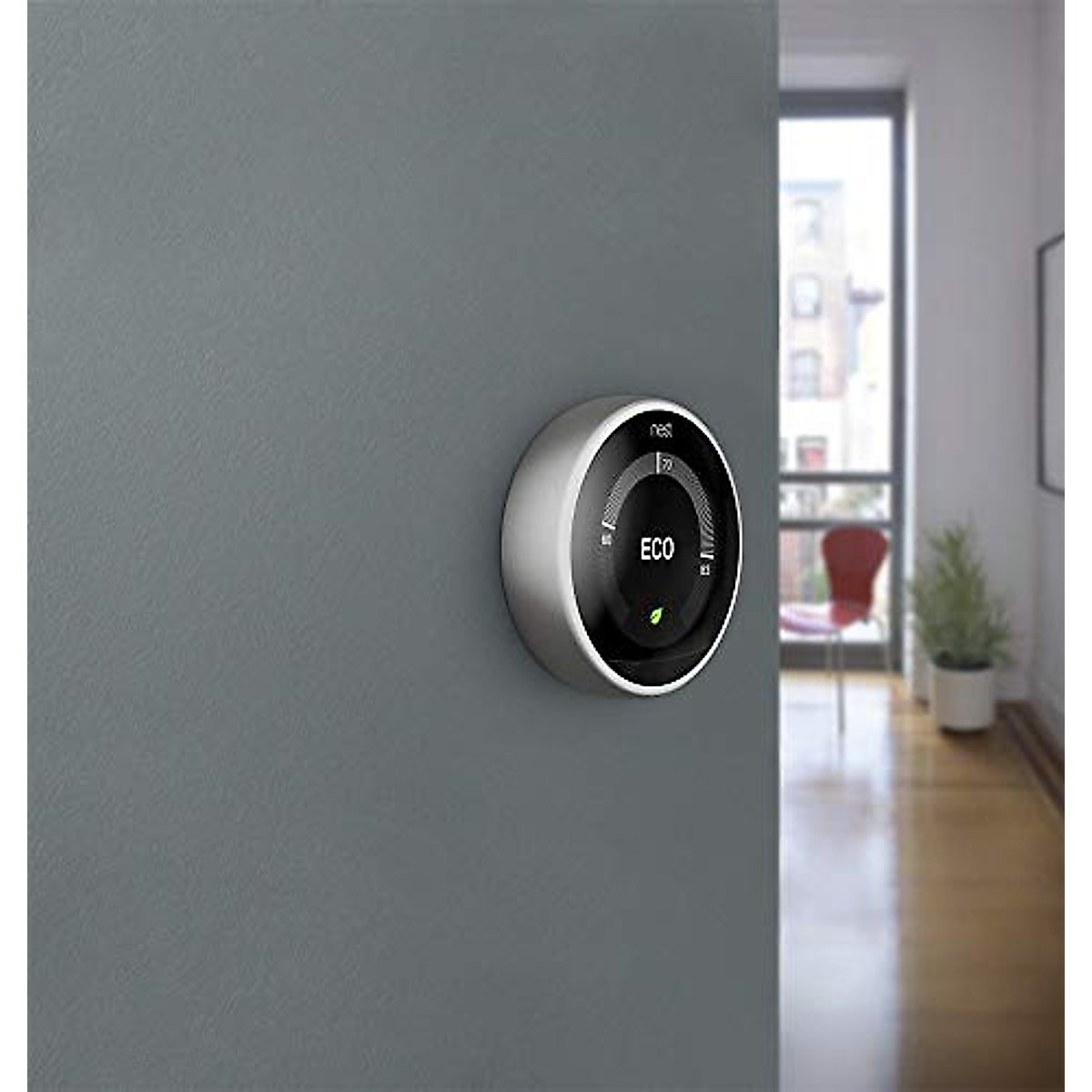 Google, T3008US, Nest Learning Thermostat, 3rd Gen, Smart Thermostat, Pro Version, Works With Alexa (Renewed)