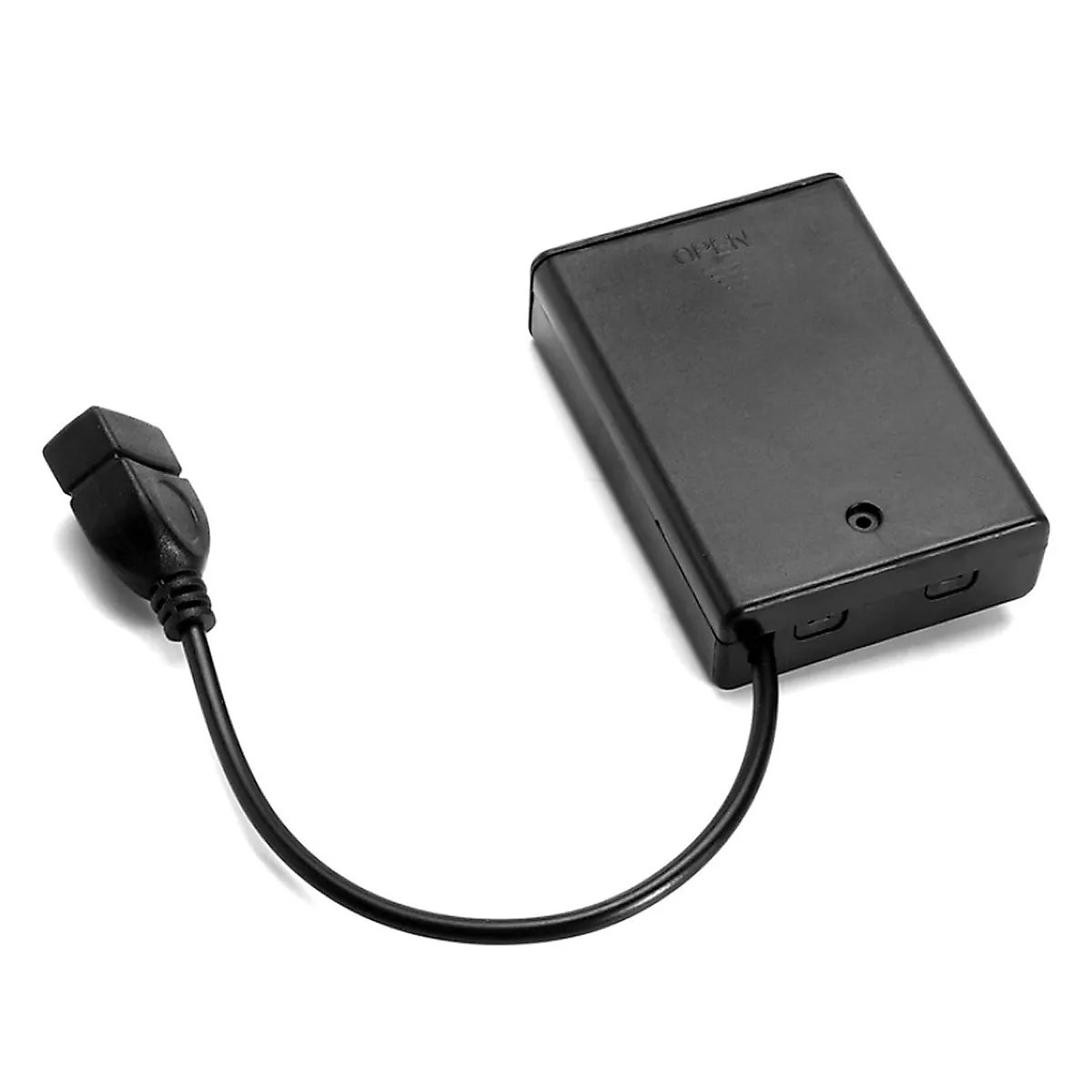 TEAYIR (Pack of 2) 3 AA Battery Holder, 3 AA Battery Case Box Holder 4.5-5V with Cover and On/Off Switch, with USB Cable