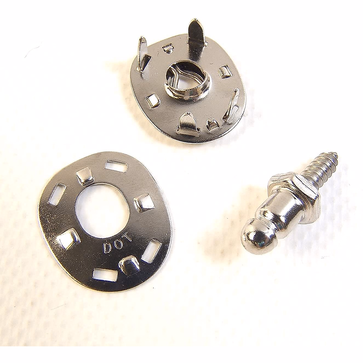 Lift The Dot Socket, Clinch Plate & 1/2" Wood Screw Stud - 10 Piece Set