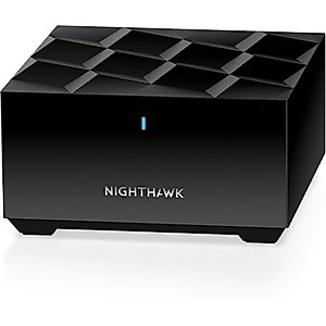 NETGEAR Nighthawk Advanced Whole Home Mesh WiFi 6 System (MK63S) with Free Armor Security – AX1800 Router with 2 Satellite Extenders, Coverage up to 4,500 sq. ft. and 25+ devices