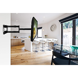 Mount-It! Long Extension TV Mount, Dual Arm Full Motion Wall Bracket with 36 inch Extended Articulating Arm, Fits Screen Sizes 50 55 60 65 70 75 80 85 90 Inch, VESA 800x400mm Compatible, 176 lb