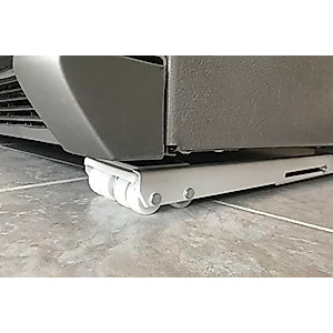 Shepherd Hardware 9601 Stamped Steel Adjustable Appliance Rollers, 2-Pack