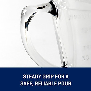 Anchor Hocking Batter Bowl, 2 Quart Glass Mixing Bowl with Red Lid