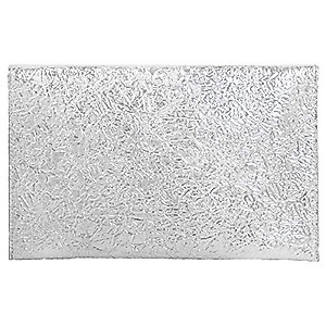 JNB Crushed Metallic Envelope Clutch, Silver