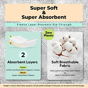 KiddyStar Organic Baby Bibs – Soft, Absorbent Cotton Bandana Bibs for Drooling & Teething – Adjustable & Stylish Baby Gift