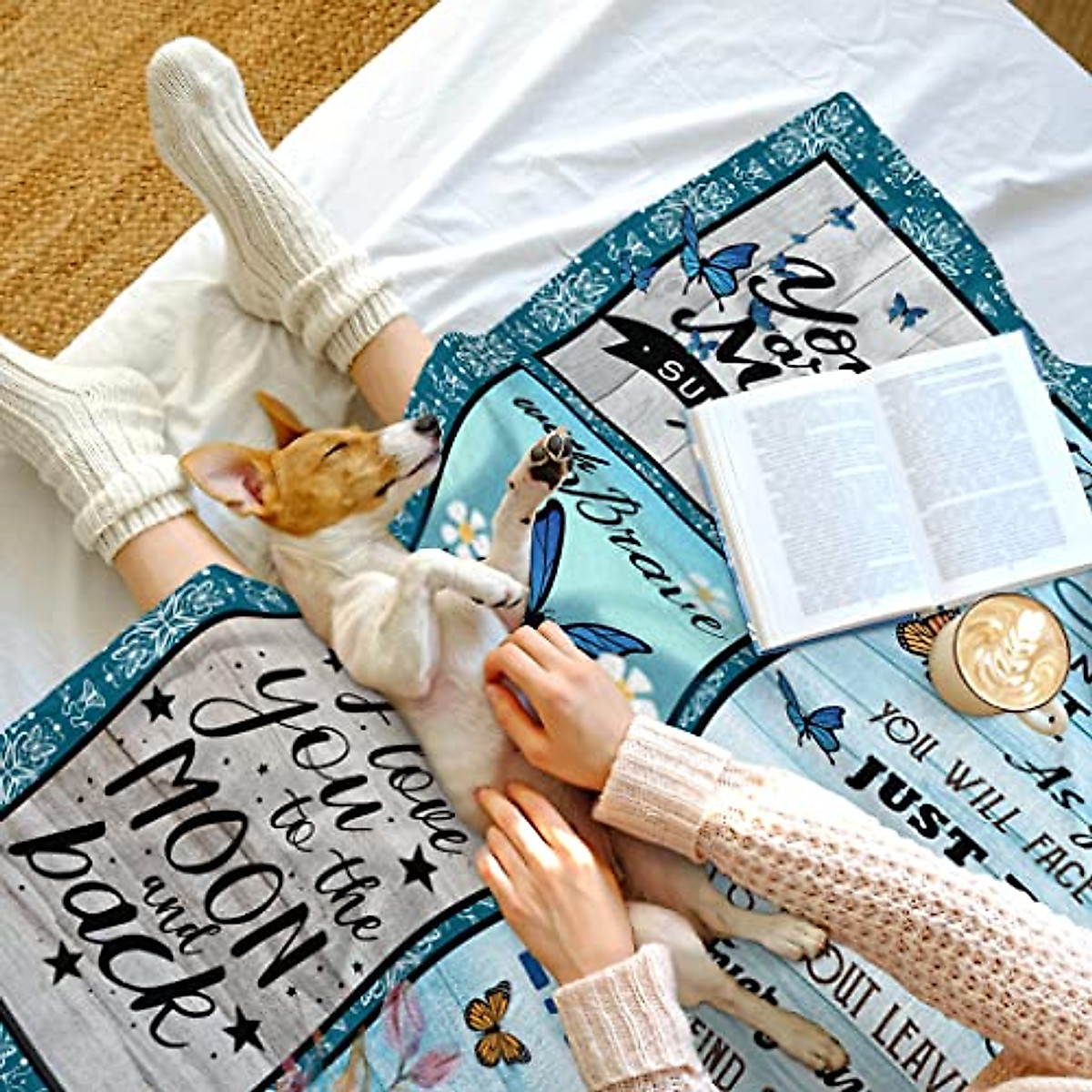 VXDRZGT to My Granddaughter Blanket for Mothers Day - Granddaughter Gifts from Grandma - Birthday Gifts for Granddaughter - Grandaughter Gift Cozy & Soft Flannel Throw Blanket 60 x 50 inch