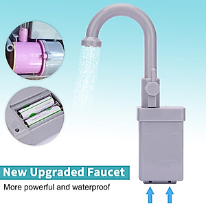 20 PCS Baby Bath Play Sink Toys, Kids Toy Sink, Electric Dishwasher Play Kitchen Set with Running Water for Kids Toddler - 3-4 Years Old Boys and Girls Pretend Play