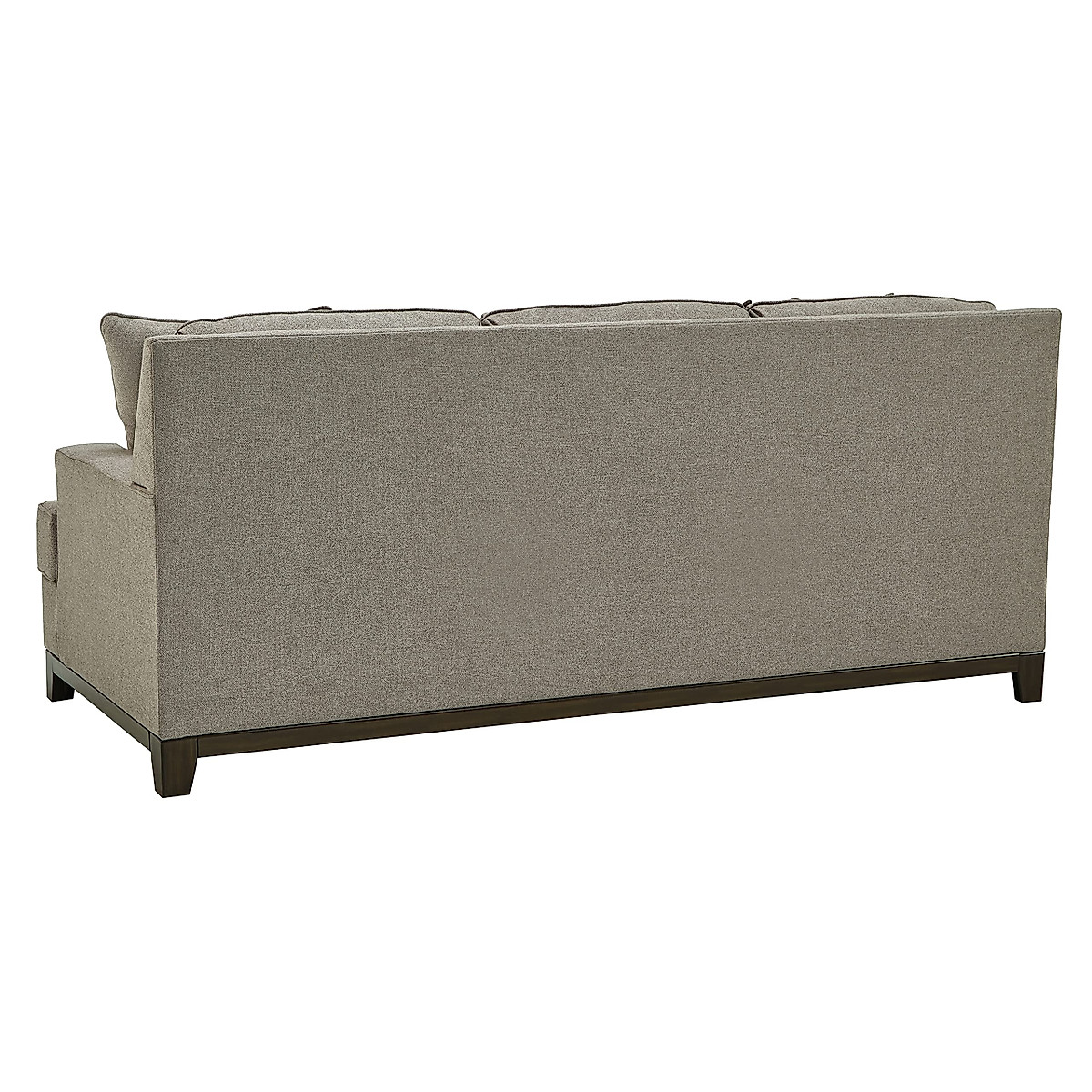 Signature Design by Ashley Kaywood Modern Sofa with 4 Throw Pillows, Brownish Gray