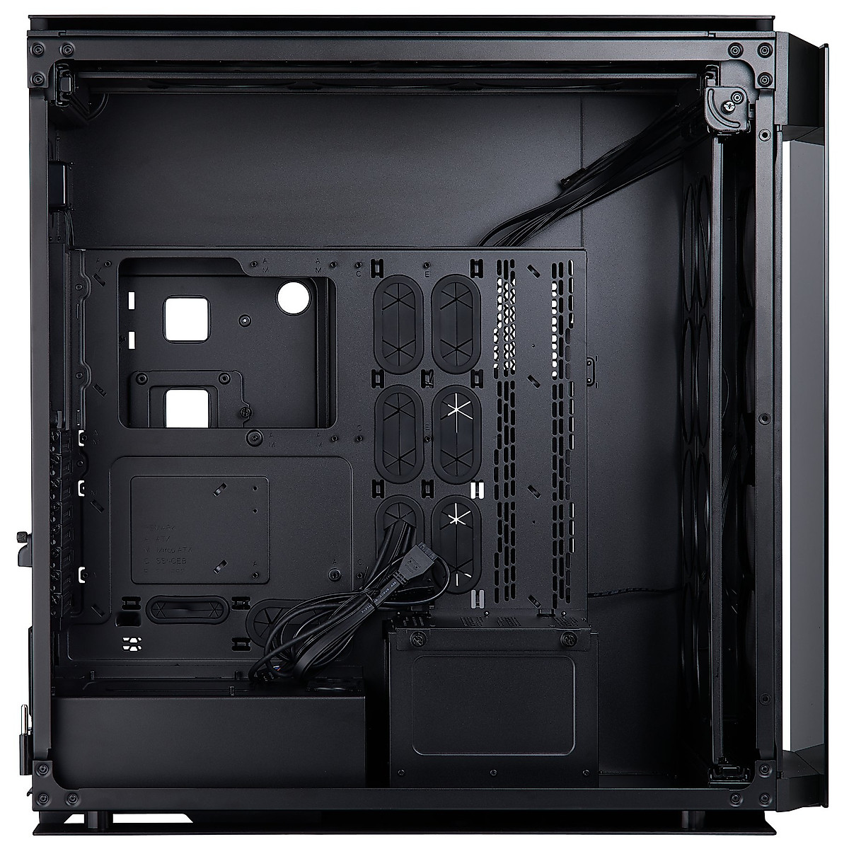 Corsair Obsidian Series 1000D Super-Tower Case, Smoked Tempered Glass, Aluminum Trim, Integrated Commander PRO fan and lighting controller