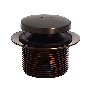 Westbrass D3322-12A 1-1/2" NPSM Tip-Toe Bathtub Drain Plug - Coarse Thread, Antique Bronze