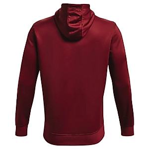 Under Armour Men's Fleece Script Hoodie Pullover 1366721 (Large, Cordova 615)