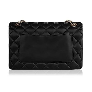 Mini Bag Purse for Women Teenage Girls Purses PU (Black)