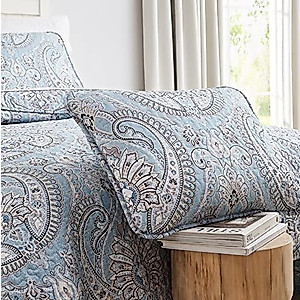 Southshore Fine Living, Inc. Quality Bedding Set, Soft Cozy Lightweight Quilt Set, Coverlet Bedspread, 3 Pc, Pure Melody Aqua, King/California King