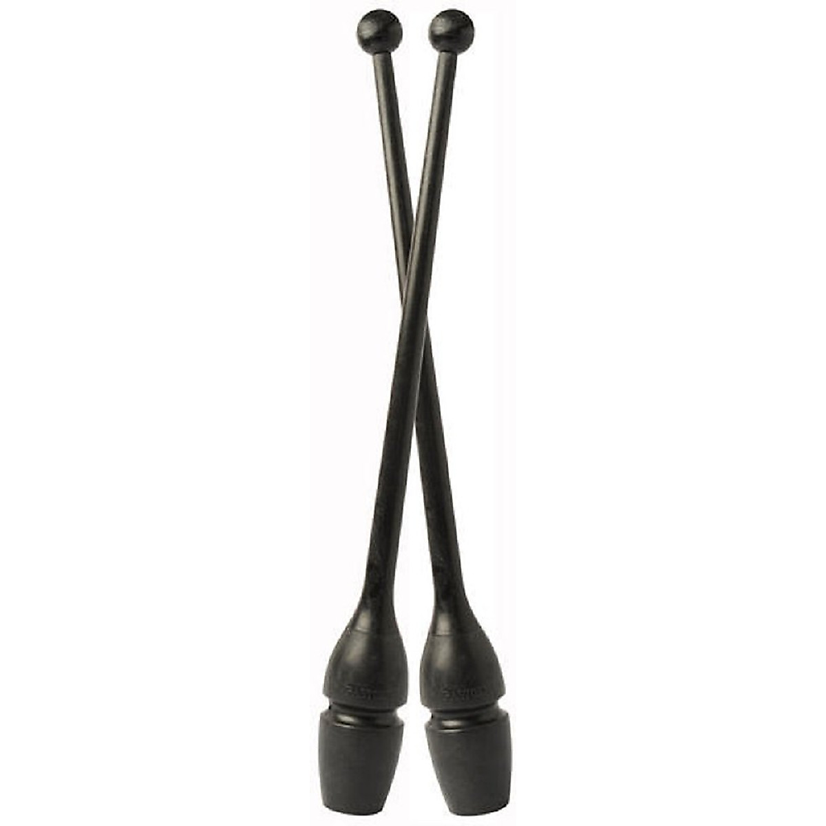 Pastorelli Rhythmic Gymnastics connectable Clubs, mod. MASHA - 40.50 cm (Black)