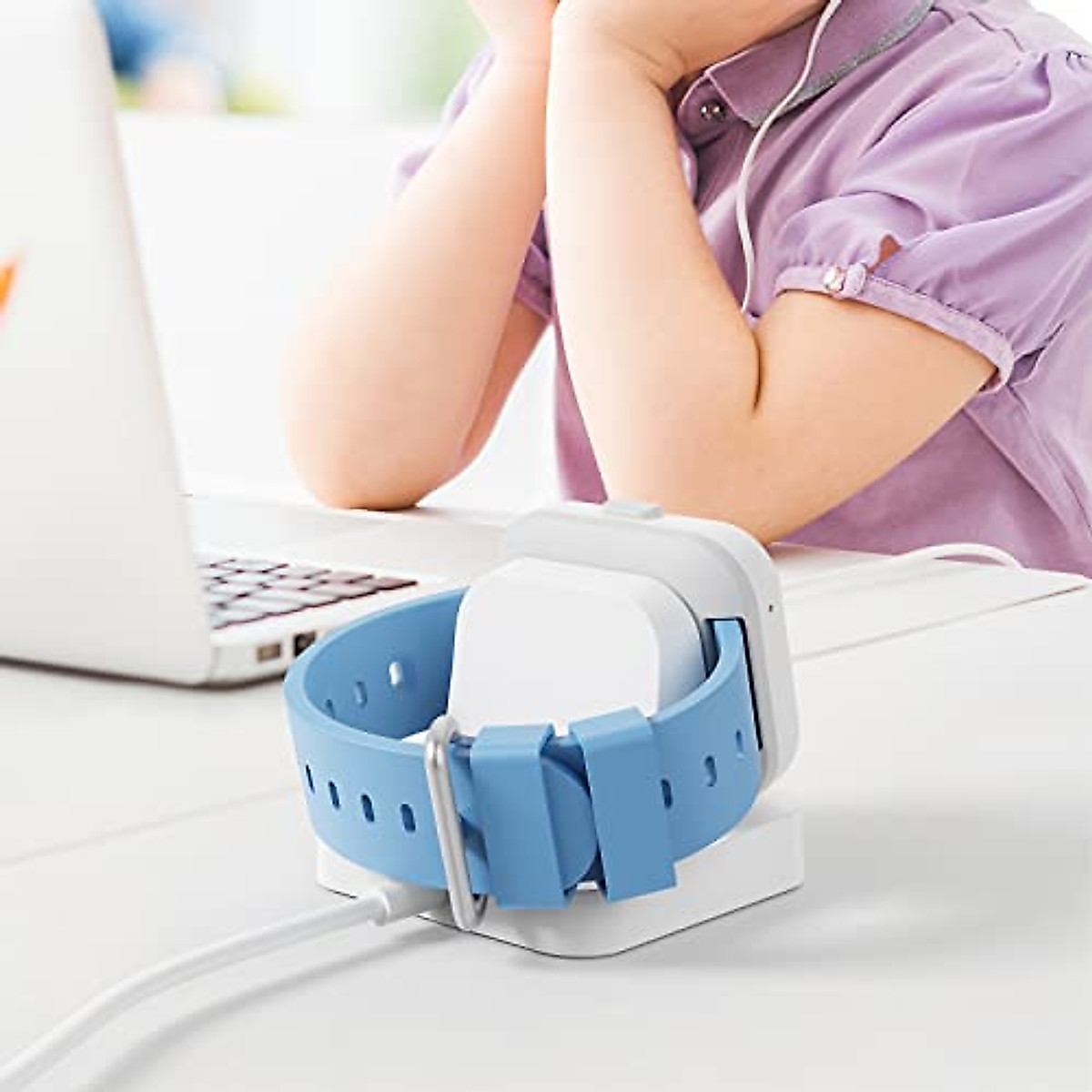 Soarking Charging Dock Replacement for T-Mobile SYNC UP Kids Watch with 5 Feet Charger Cable(White)