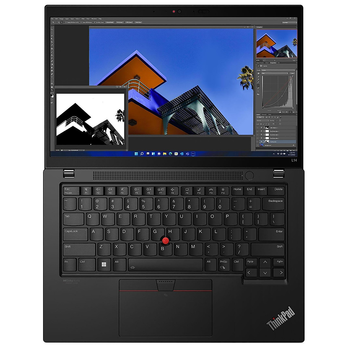 Lenovo ThinkPad L14 14.0" 60Hz Touchscreen FHD IPS Business Laptop (Intel i5-1135G7 4-Core, 32GB RAM, 1TB PCIe SSD, Intel Iris Xe, Killer WiFi 6E, Bluetooth 5.3, Webcam, HDMI, Win 10 Pro) with Hub