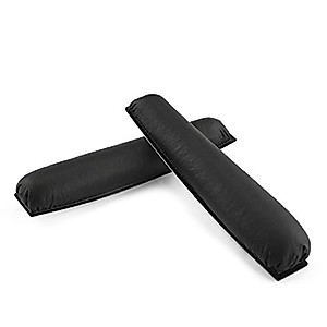 Geekria Protein Leather Headband Pad Compatible with Sennheiser PX100, PX200, PX80 Headphone Replacement Headband/Headband Cushion/Replacement Pad Repair Parts (Black).