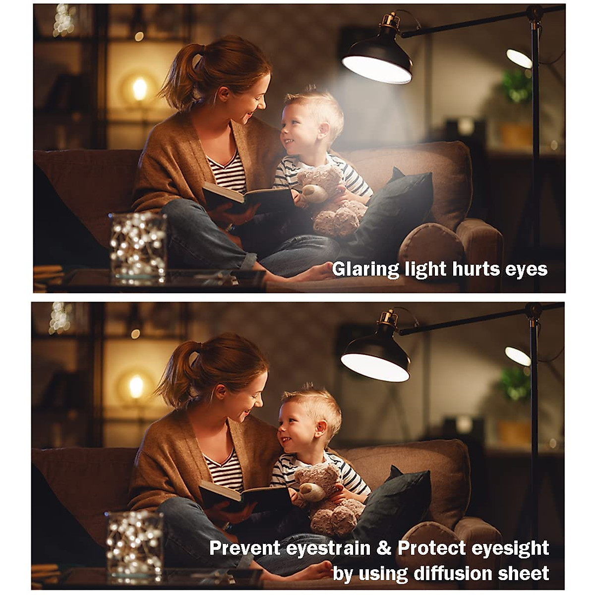 Adhesive Diffusion Film 8.2x11.8inches/ 21x30cmSheet Lighting Dimming Diffuser Filter for Softening Led Lights, 3 Pack