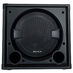 Rockville BASS Blaster 12 12" 800w Powered Home Audio Subwoofer Theater Sub, Black
