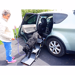 Pet Loader® Light 16" Platform, 4-Step Safe Affordable Way to Travel with Your Dogs. USA Made Stable Large Dogs and Small Dogs Easy to use Foldable Lasts a Lifetime