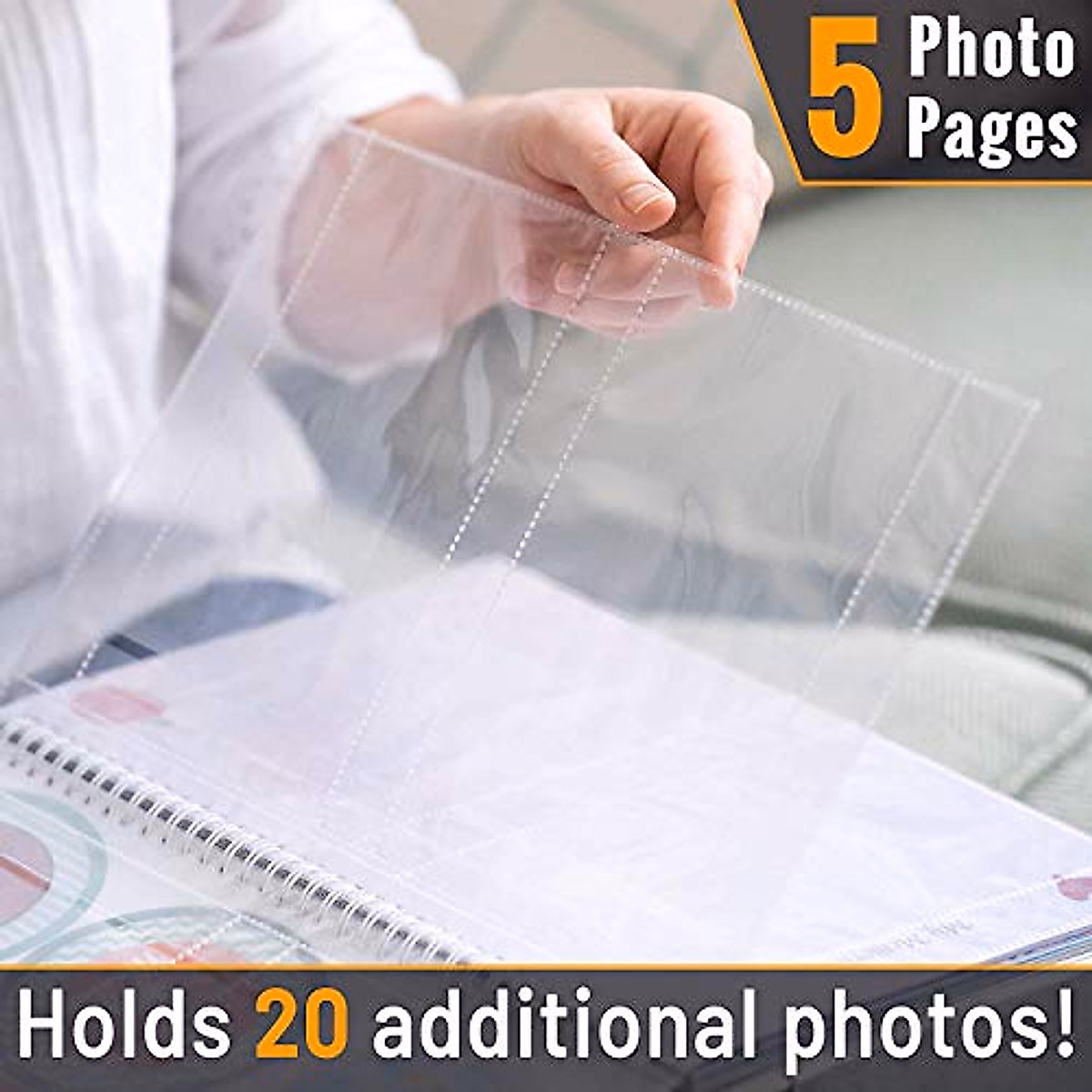 Little Growers Baby Memory Book WITH Keepsake Box, Baby Milestone Stickers AND Baby Footprint Kit - First 5 Years New Baby Scrapbook AND Photo Album, 5 Baby Shower Gifts in 1, for Newborn Boy or Girl