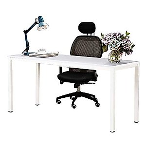 Need White Computer Desk, 63 inches Home Office Desk, Large Writing Desk, Long Workstation Office Desk