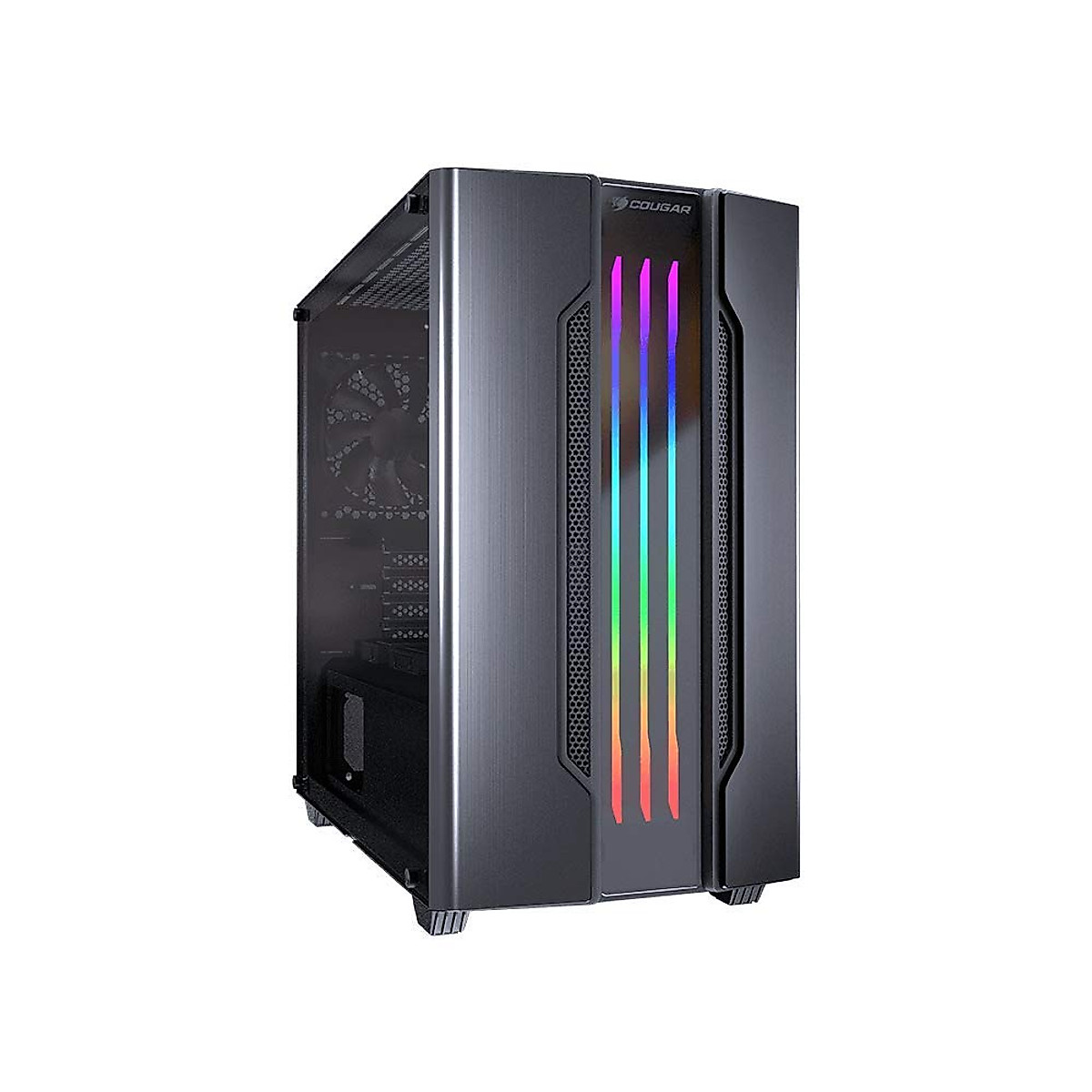 Cougar Gemini M Mini Tower Gaming Case with Addressable RGB and Dynamic Lighting Effects (Iron-Gray)