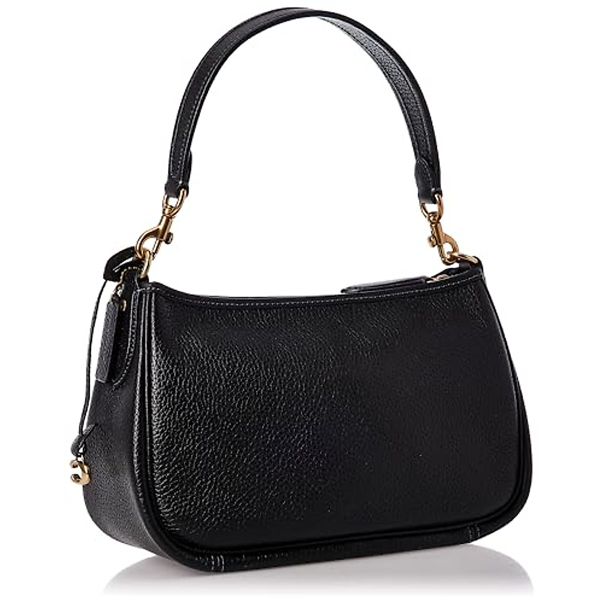 COACH Soft Pebble Leather Cary Crossbody, Black, One Size