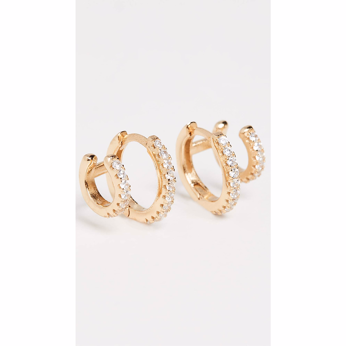 SHASHI Women's Katerina vermeil Double Earrings, Gold, One Size
