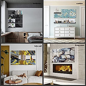 KAVACH DIY Art Wall Mount Shelf, Solid Aluminum Metal Floating Shelves, Artwork Storage Folding Shelving, TV PS4 Stand for Home Office Hotel Bedroom Bathroom Living Room Bar Decor