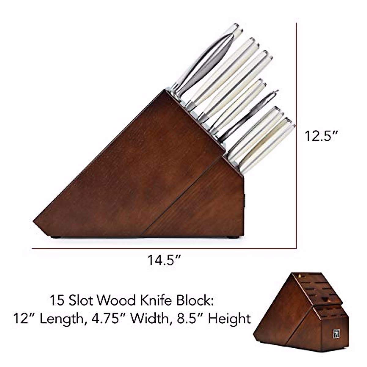 J.A. Henckels International 16 Piece Forged Accent Off-White Knife Block Set