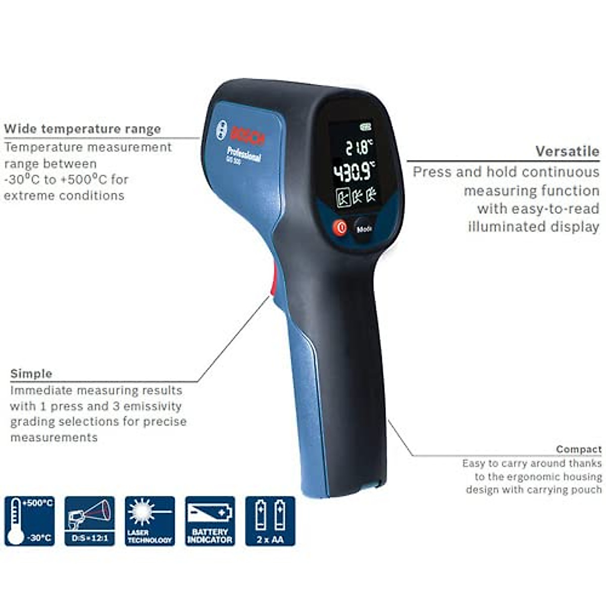 Bosch GIS 500 Thermo Detector - Infrared Detector