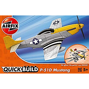 Airfix Quickbuild P-51D Mustang Airplane Brick Building Plastic Model Kit J6016