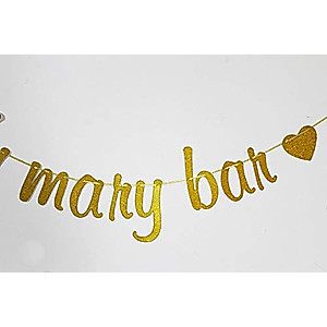 Bloody Mary Bar Banner Gold Glitter, Wedding Bar Bunting, Bridal Shower Party Decor, Engagement Decors, Bachelorette Sign, Birthday Party Decorations