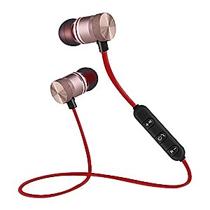 Yinhing Wireless Headphones Earbuds Headphones, Magnet Wireless Sports Earphone Headset Headphone for iPhone Android(Golden)