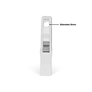 Plasti-Flex Clothes Pins – Heavy-Duty Plastic Clothes Pins – Clothespins for Hanging Clothes, Drying, Clipping – Laundry Clips for Drying Clothes with Pinch Mechanism - Purple, 40 Packes