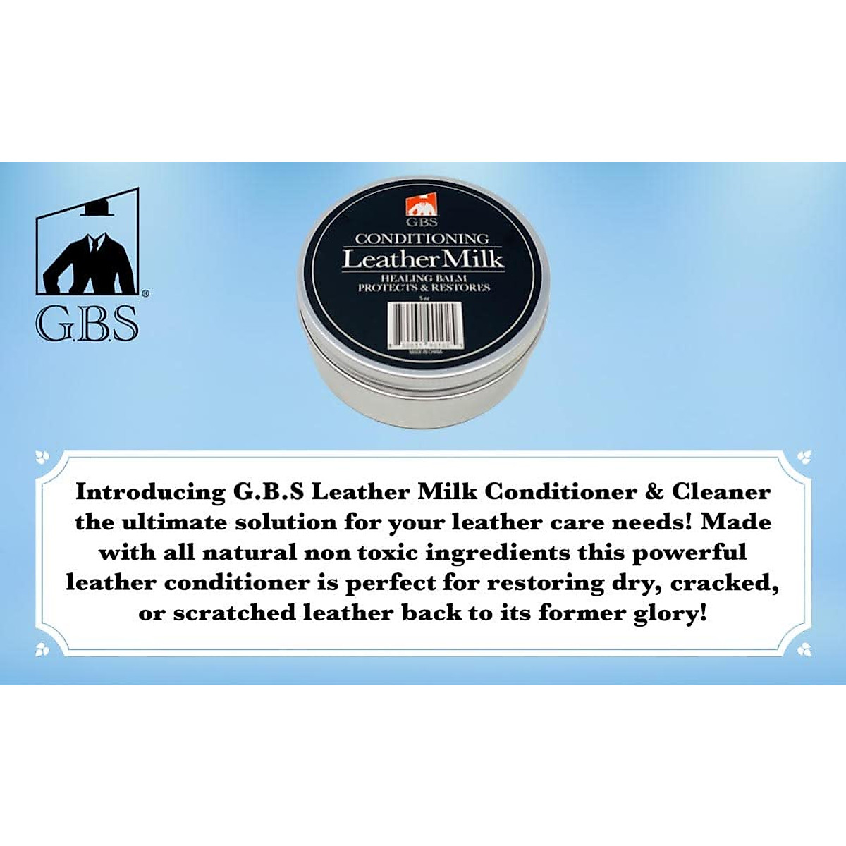 G.B.S Leather Milk Conditioner & Cleaner