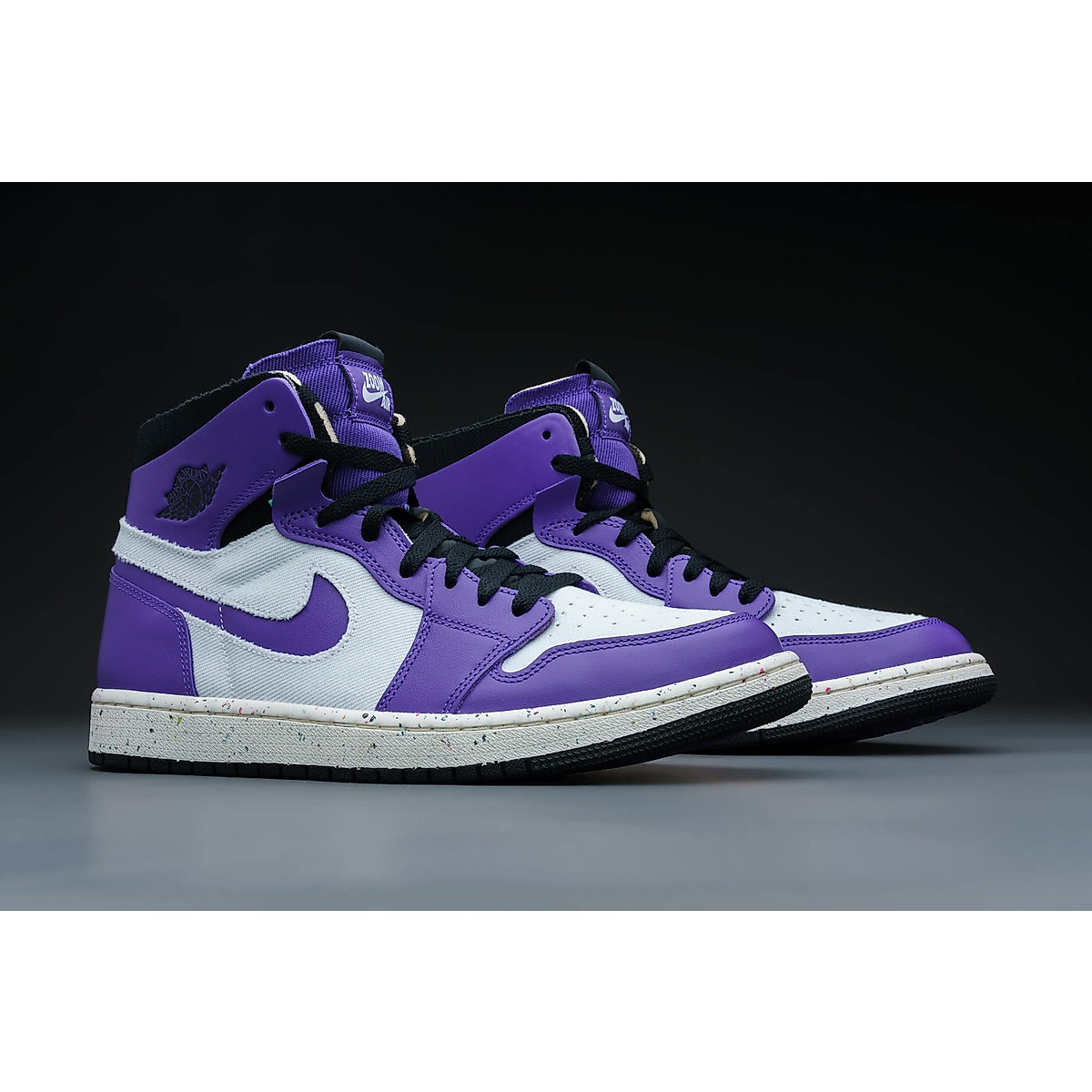 Jordan Mens 1 High Zoom Air CMFT CT0978 501 Crater Purple - Size 10.5