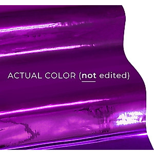 VViViD Chrome Purple Gloss DECO65 Permanent Adhesive Craft Vinyl Roll for Cricut, Silhouette & Cameo (7ft x 1ft Roll)