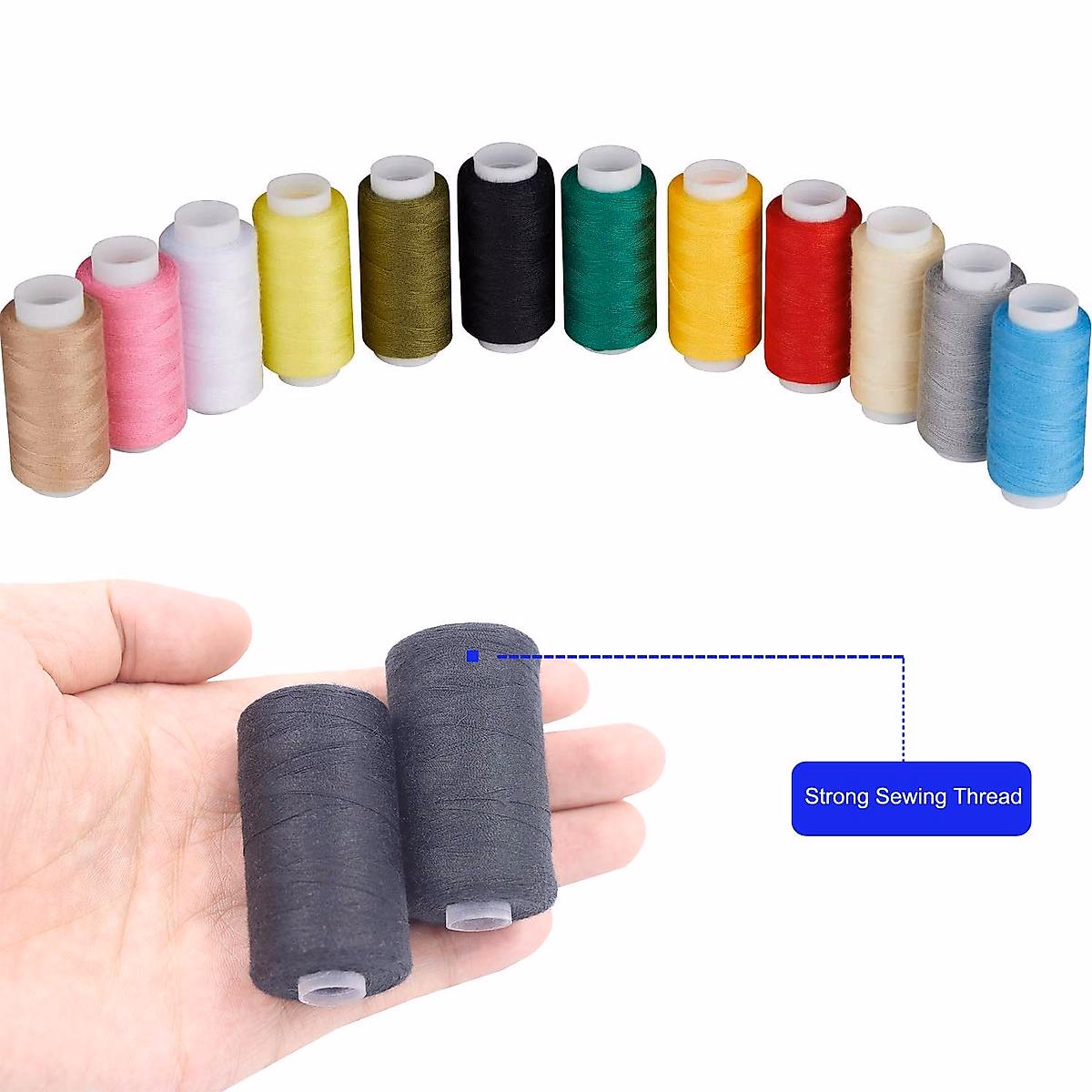 Premium Sewing Kit Set - Portable Sewing Supplies for Beginner Traveler and Emergency Clothing Fixes,DIY Crafts Accessories with Thread, Scissors, Needles, Tape Measure and Other Accessories