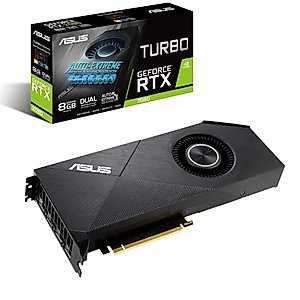 ASUS GeForce RTX 2080 8G Turbo Edition GDDR6 HDMI DP 1.4 Graphics Card (TURBO-RTX2080-8G-EVO) (Renewed)