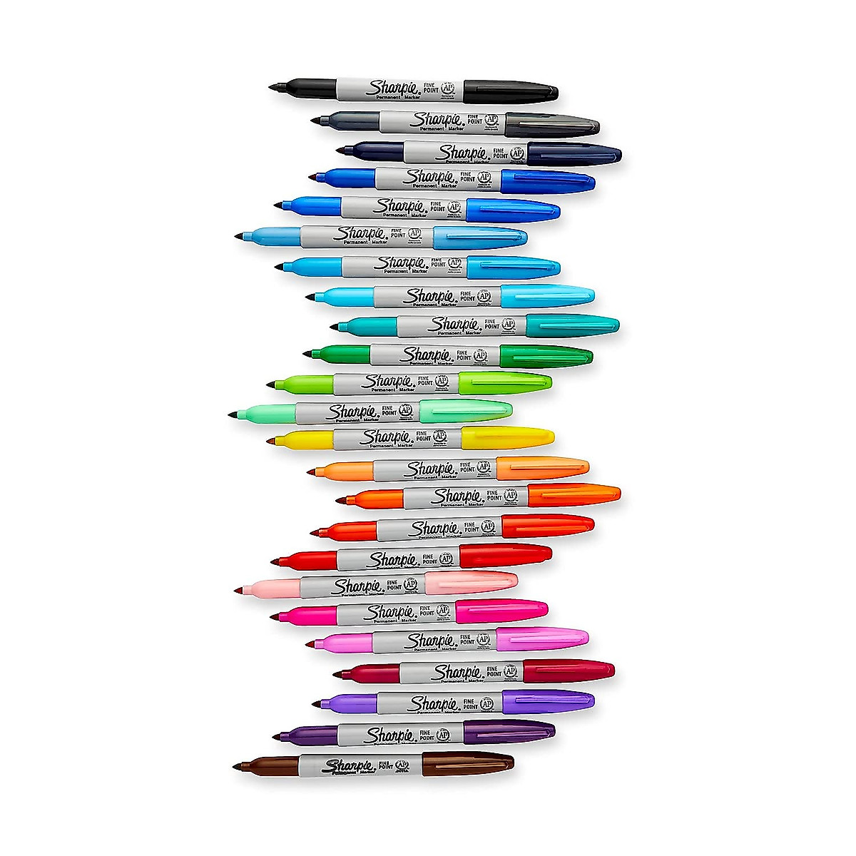 Sharpie Electro Pop Permanent Markers - Vibrant & Waterproof, 24 Pack