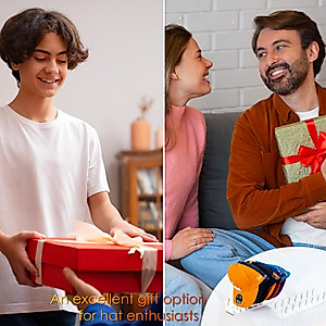 OAPRIRE Hat Stand for Baseball Caps Display and Organizer, No Install Acrylic Hat Organizer 2 Pack Holds 14 Baseball Caps for Closet, Bedroom, Dresser (Clear)