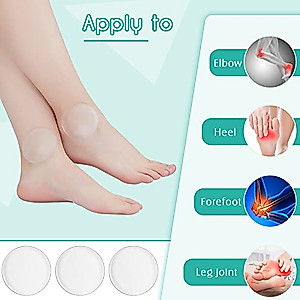 4 Pieces Ankle Gel Pads Skate Ankle Gel Discs Cushion Pads Ankle Protector Brace Skate Accessories for Ice Skating Riding Ski Ankle Protection, 2.48 Inch