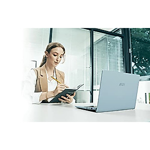 MSI Prestige 14 EVO 14" FHD Ultra Thin and Light Professional Laptop: Intel Core i5-1240P Iris Xe 16GB LPDDR4X 512GB NVMe SSD, Thunderbolt 4, MicroSD Card Reader, Win 11 Home: Blue Stone A12M-013