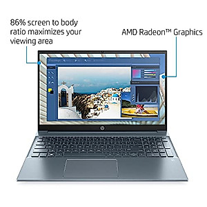HP Pavilion 15.6" FHD IPS Laptop (2022 Model), 8-Core AMD Ryzen 7 5700U (Beats i9-10885H), 32GB RAM, 1TB NVMe SSD, Audio by B&O, Wi-Fi 6, Compact Design, Long Battery Life, Micro-Edge, Win11