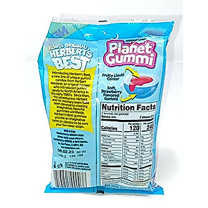 Herbert's Best Strawberry Planet Gummi Candy, 4 Pieces, 37g