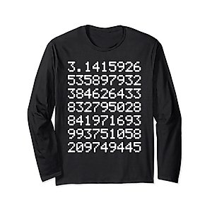 3.14 Pi Day Number Math Geek Teachers Graphing Calculator Long Sleeve T-Shirt